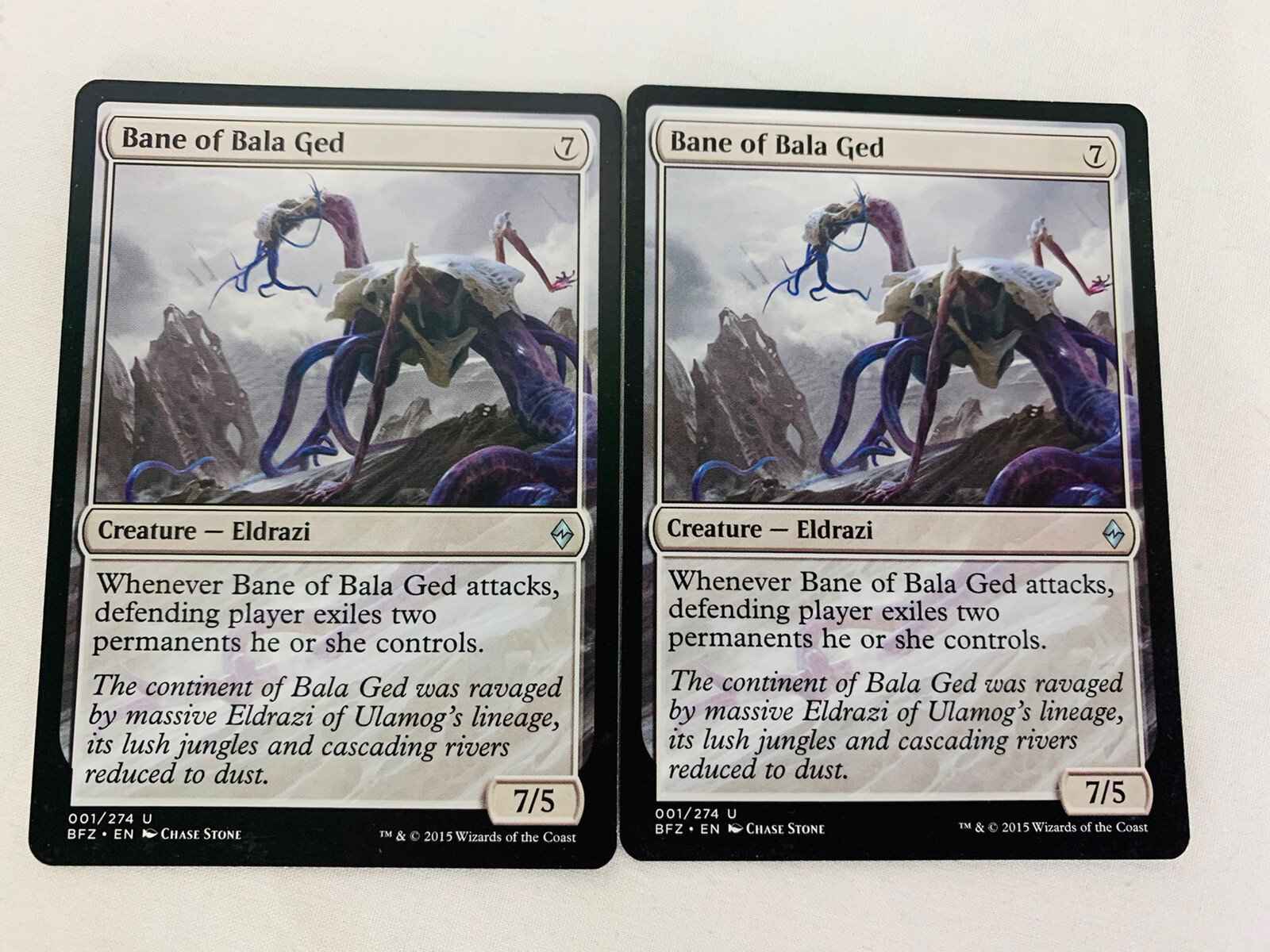 MTG - Bane of Bala Ged X2 Battle For Zendikar VGC | eBay UK