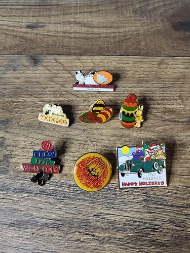 Lot Of 7 Vintage McDonalds Pins Easter Monopoly Holidays | eBay