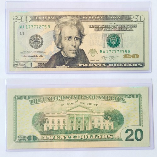 🔥Fancy Serial Number US Currency $20 FRN Series 2013 5-of-a-kind 7's🔥 ...