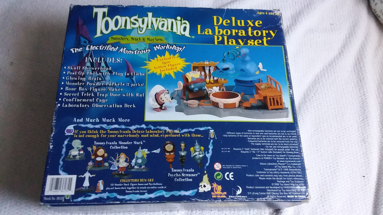 Vintage 1998 Toy Island Toonsylvania Deluxe Laboratory Playset New in ...