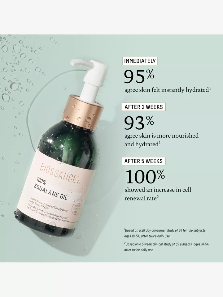 NIB New BIOSSANCE Smooth Start BODY SET Scrub, Body Cream, Squalane Oil ...