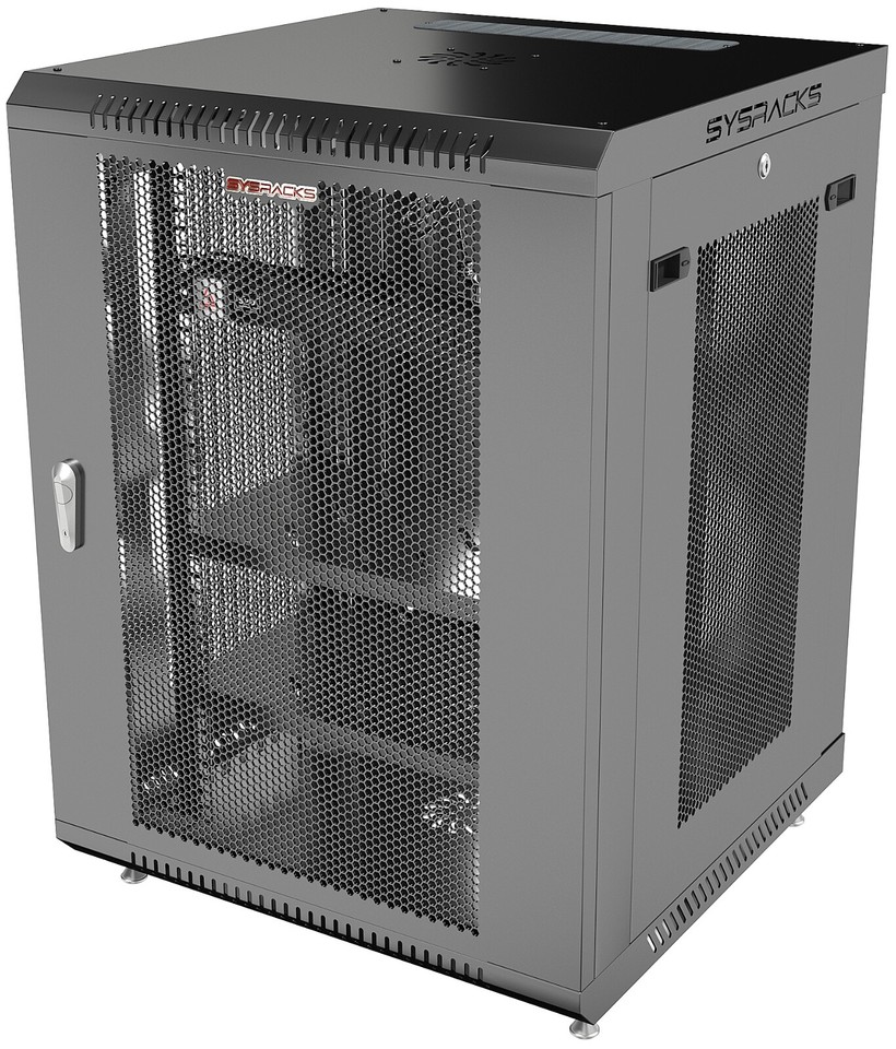 15U Sysracks Wall Mount IT Data Network Server Rack Cabinet Enclosure ...