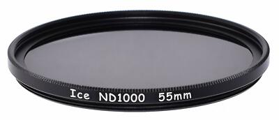 ICE 55mm ND1000 Filter Neutral Density ND 1000 55 10 Stop Optical Glass ...