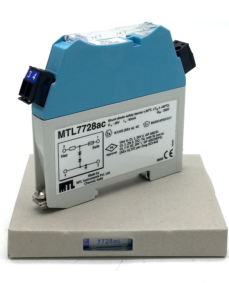 MTL Eaton MTL7728ac Shunt-Diode Safety Barrier 28V 93mA MTL7700 Series ...