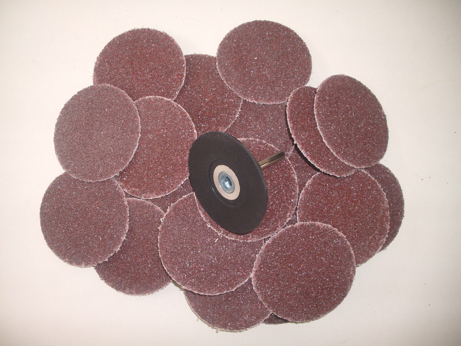 25 Piece 3" Inch 36 Grit ROLL LOCK DISCS by IIT Tools with 3" Inch ...