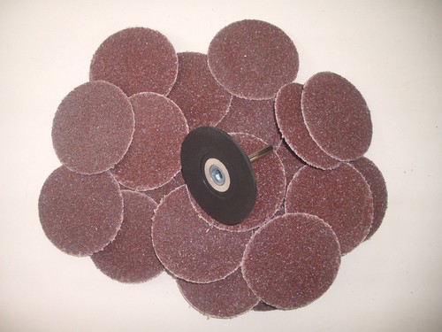 25 Piece 3" Inch 36 Grit ROLL LOCK DISCS by IIT Tools with 3" Inch ...