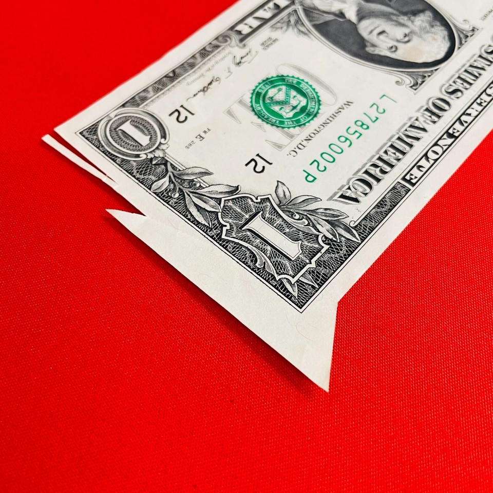 RARE Error $1 Dollar Miscut Misaligned Off Center $1 Dollar Federal ...