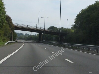 Photo 6x4 A48(M) Motorway - A48 slip road overbridge St Mellons ...