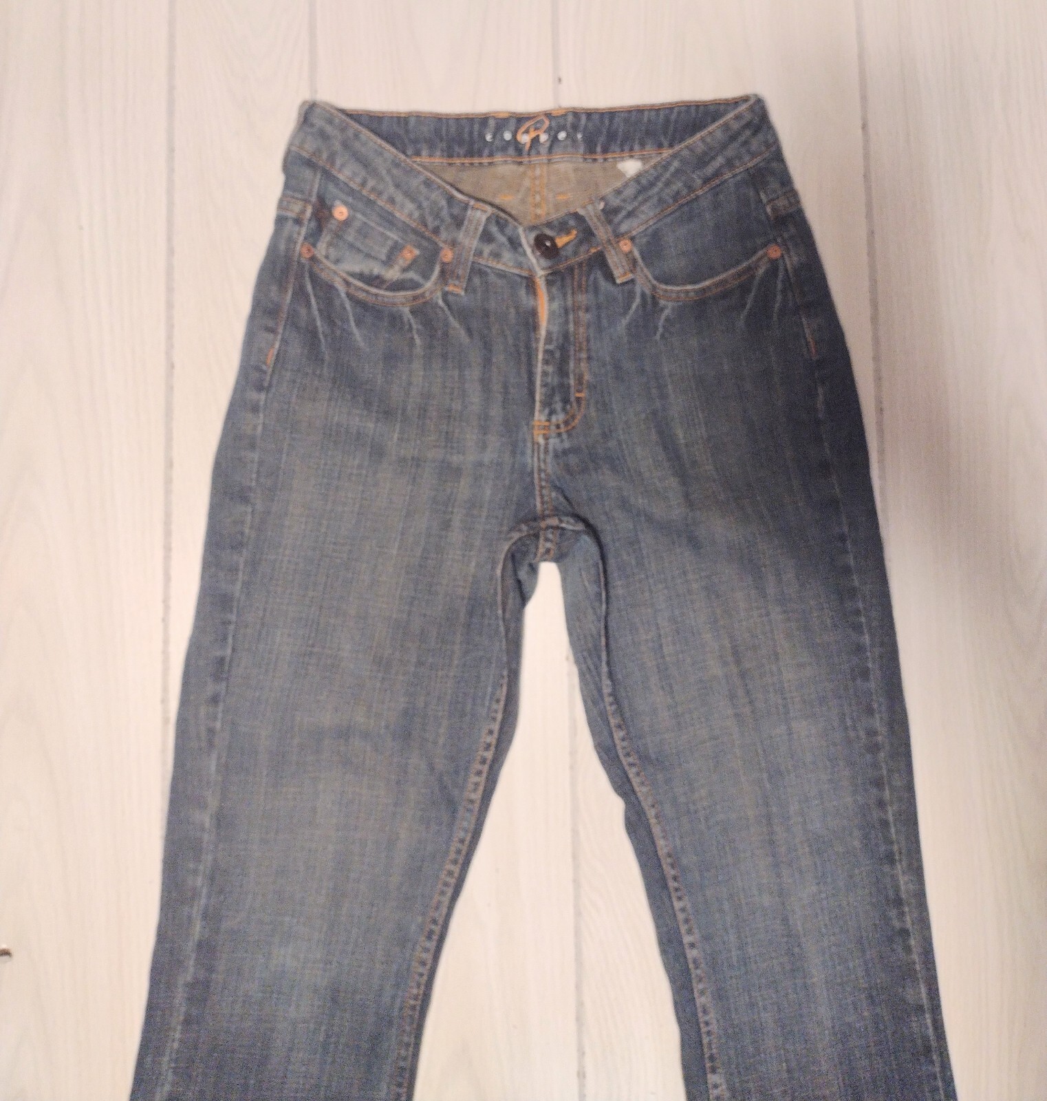 Copper R Women's Med Washed VF Jeanswear Blue Denim Size 7/8M Bootcut ...