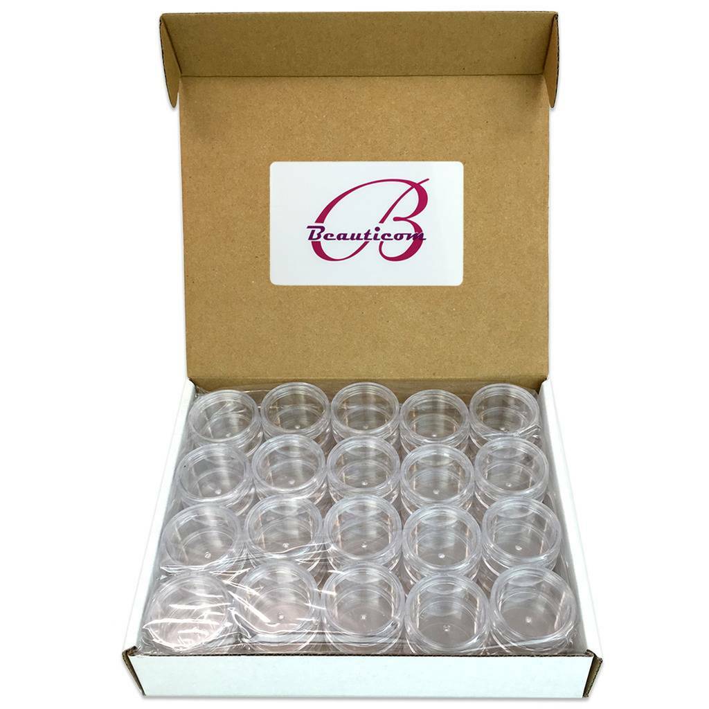 1000 Packs 10 Gram/10ML High Quality Cream Cosmetic Sample Clear Jar ...