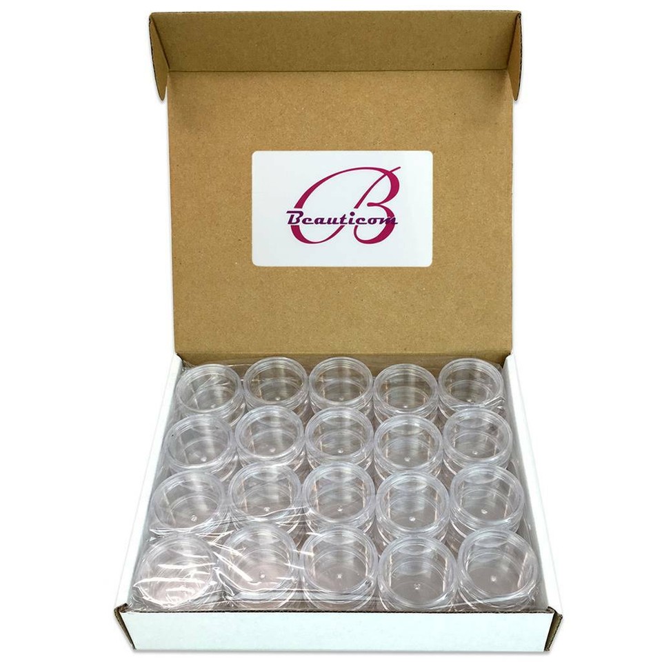 1000 Packs 10 Gram/10ML High Quality Cream Cosmetic Sample Clear Jar ...