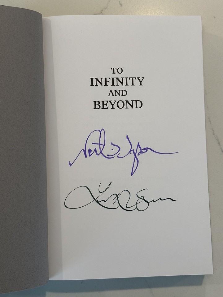 SIGNED To Infinity and Beyond Neil DeGrasse Tyson (2023 Hardcover ...
