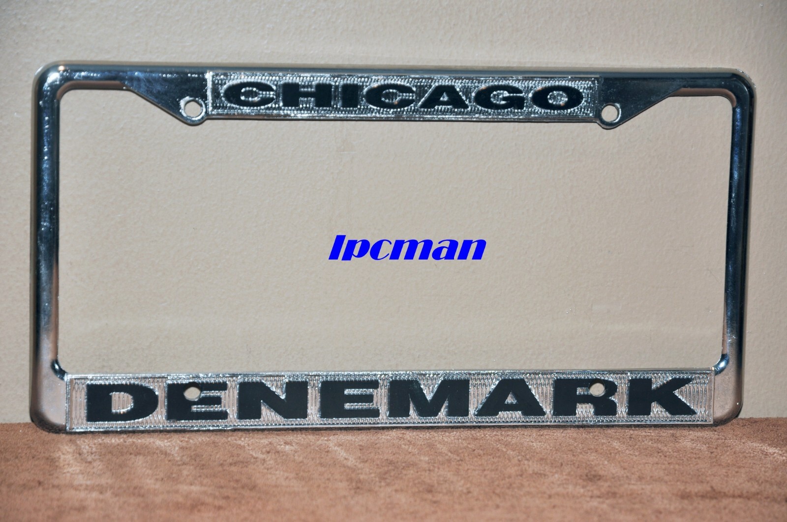 Emil DENEMARK CADILLAC CHICAGO License Plate Frame *NEW* | eBay