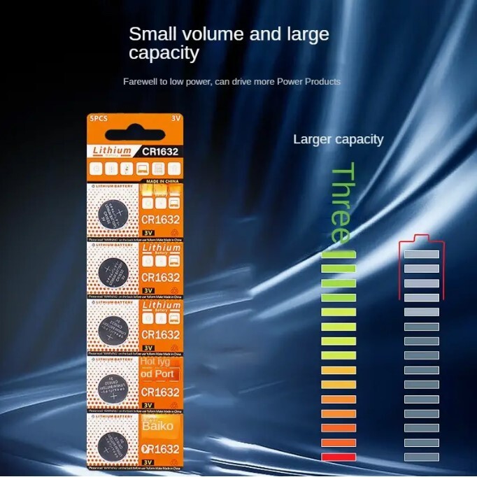 5-25 PCS Lithium Extra Long Life Battery ECR1632 CR1632 DL 1632 3V ...