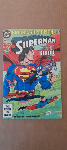 Superman 82 Reign of the Supermen Over! Back For Good! NM - 1st print ...