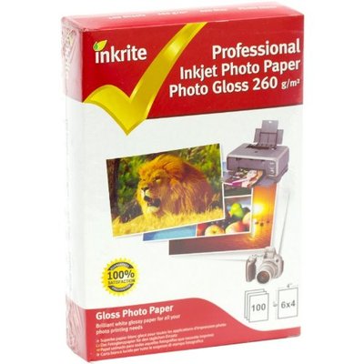INKRITE PROFESSIONAL GLOSSY 6X4 PHOTO PAPER A6 Thick - 260GSM - CHOOSE ...