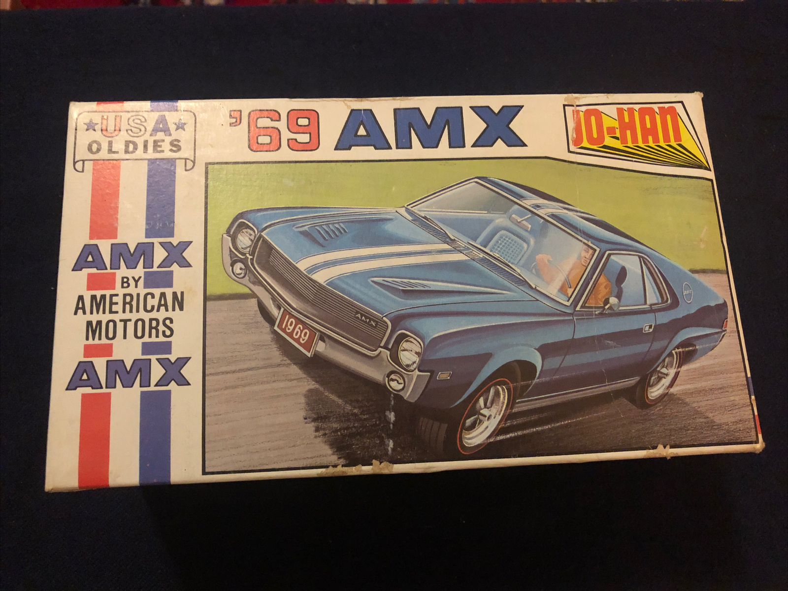 Jo-han 1969 69 AMX 1/25 Model Car Kit Unbuilt USA Oldies C-4369 1970s ...