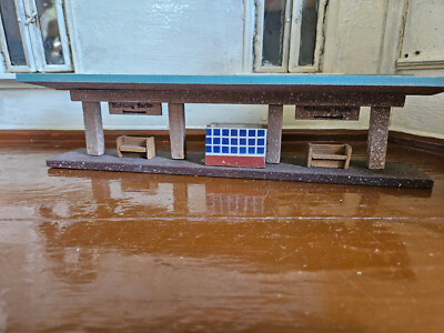 (RB)5025-1794, alter Bahnhof für eine Eisenbahnplatte, Spielzeug Deko ...