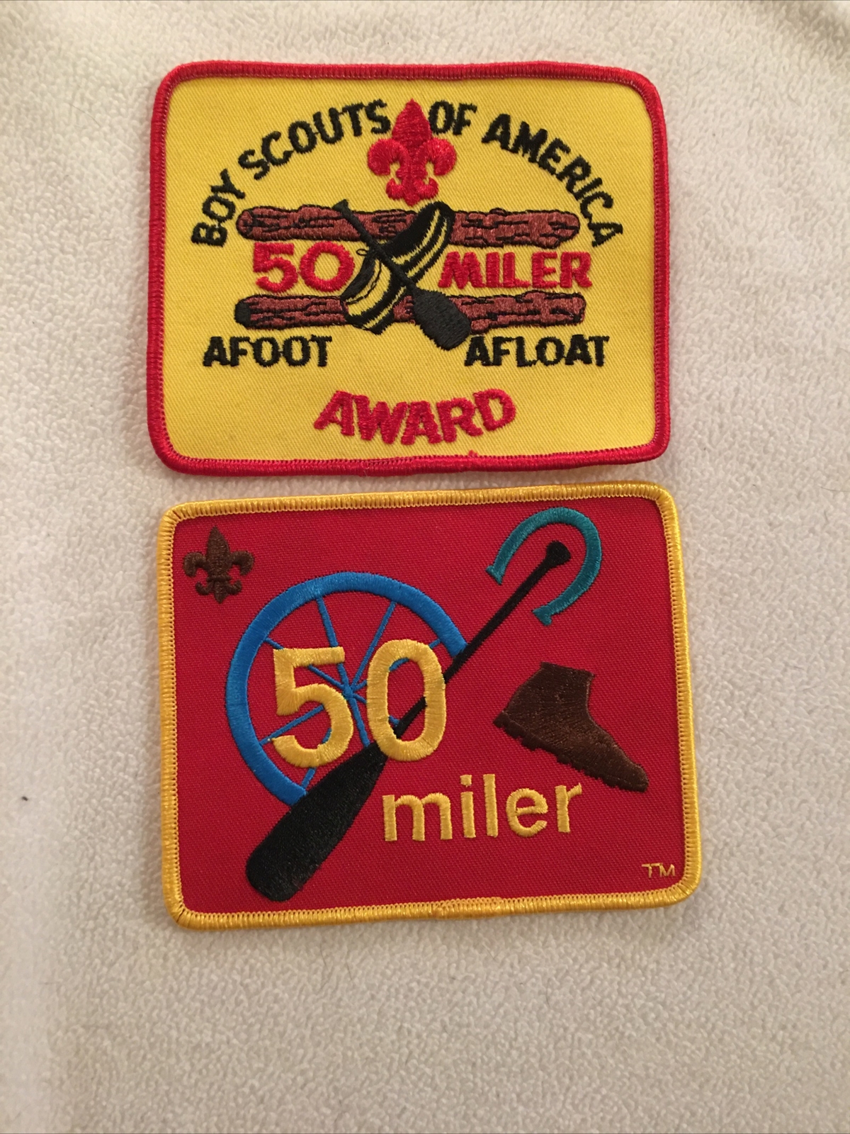 Boy Scouts Of America 50 Miler Embroidered Patches Set Of 2 | eBay