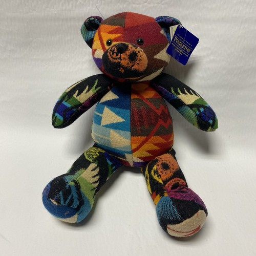 PENDLETON Yuji Patchwork Wool Bear Bright by Gund Brand new with tags ...