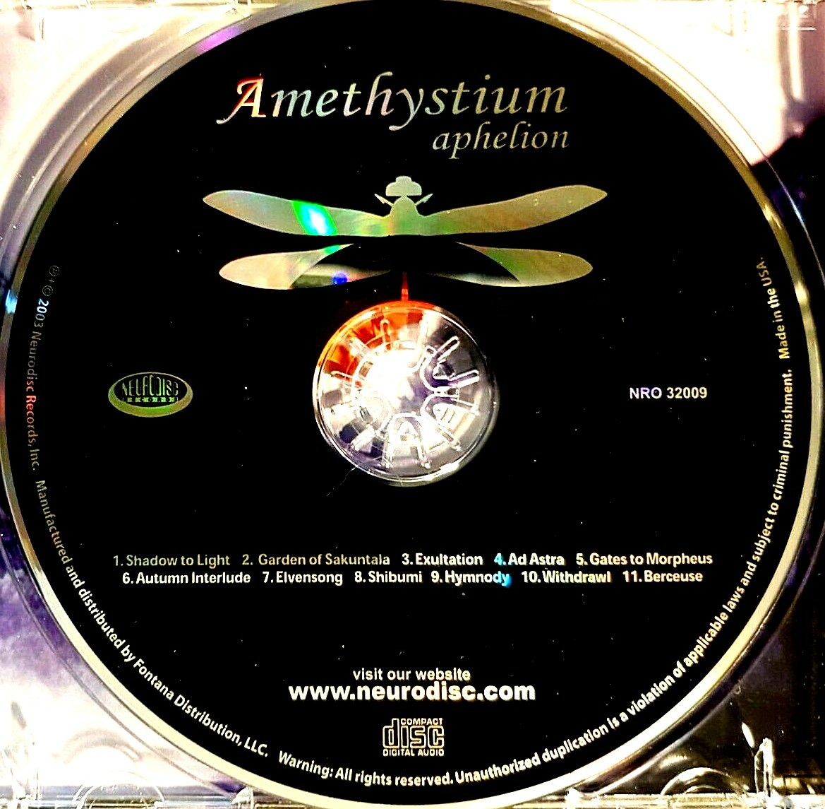 "Amethystium" - "Aphelion" - ( CD - Neurodisc Records ) 754863200922| eBay
