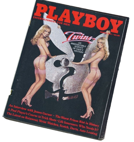 Classic Playboy March 1981 Twins Playmate Issue Free Shipping Ebay 9525
