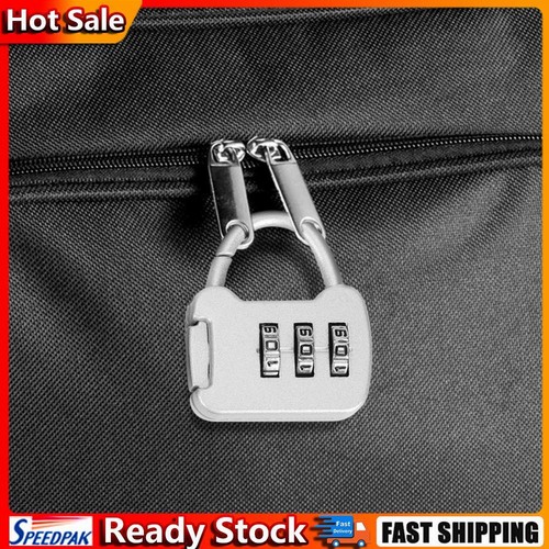 Zinc 3 Digit Code Combination Password Lock Mini Luggage Case Lock ...