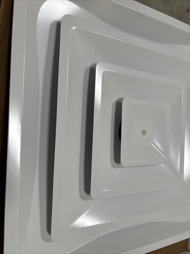 (2) Hart&Cooley HVS R6 24"x24" high volume 4-way steel diffuser 2 cone ...