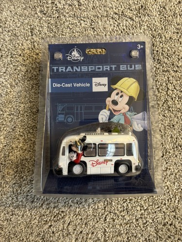 NEW Disney Parks Transport Bus Die-Cast Vehicle Metal Toy Mickey Mouse ...