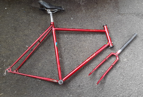 George Longstaff Frameset 59cm Reynolds 531 Red - Read Description ...