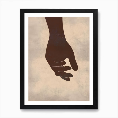 Hand Reaching Out Art Print Framed Wall Art Poster Canvas Print Picture ...