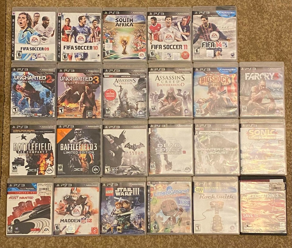 Lot of 23 PlayStation 3 PS3 games,very good condition,see description ...