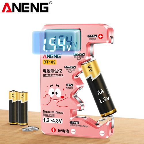 Battery Checker LCD Display Battery Life Tester Portable Small Battery ...