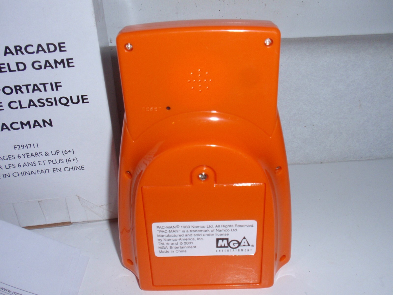 Classic+Arcade+Orange+Pacman+Pac-man+Handheld+Game+F294711+MGA for sale ...