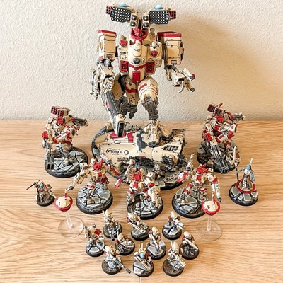 Warhammer 40k Tau Empire - Painted Vior’la Sept Army - BoxedUp (293) | eBay