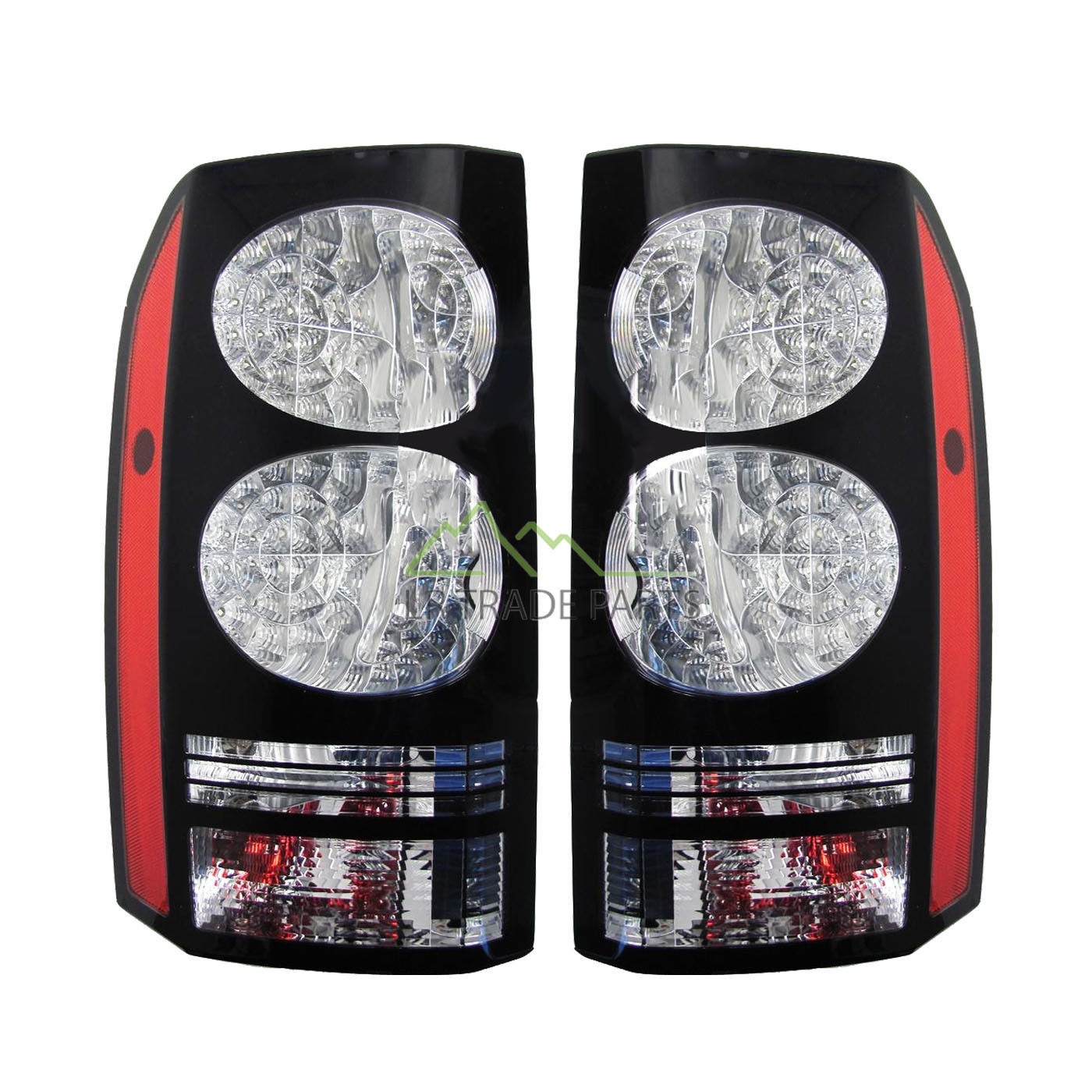 LAND ROVER DISCOVERY 3 BLACK LED TAIL LIGHTS & DISCO 4 2014 GRILLE ...