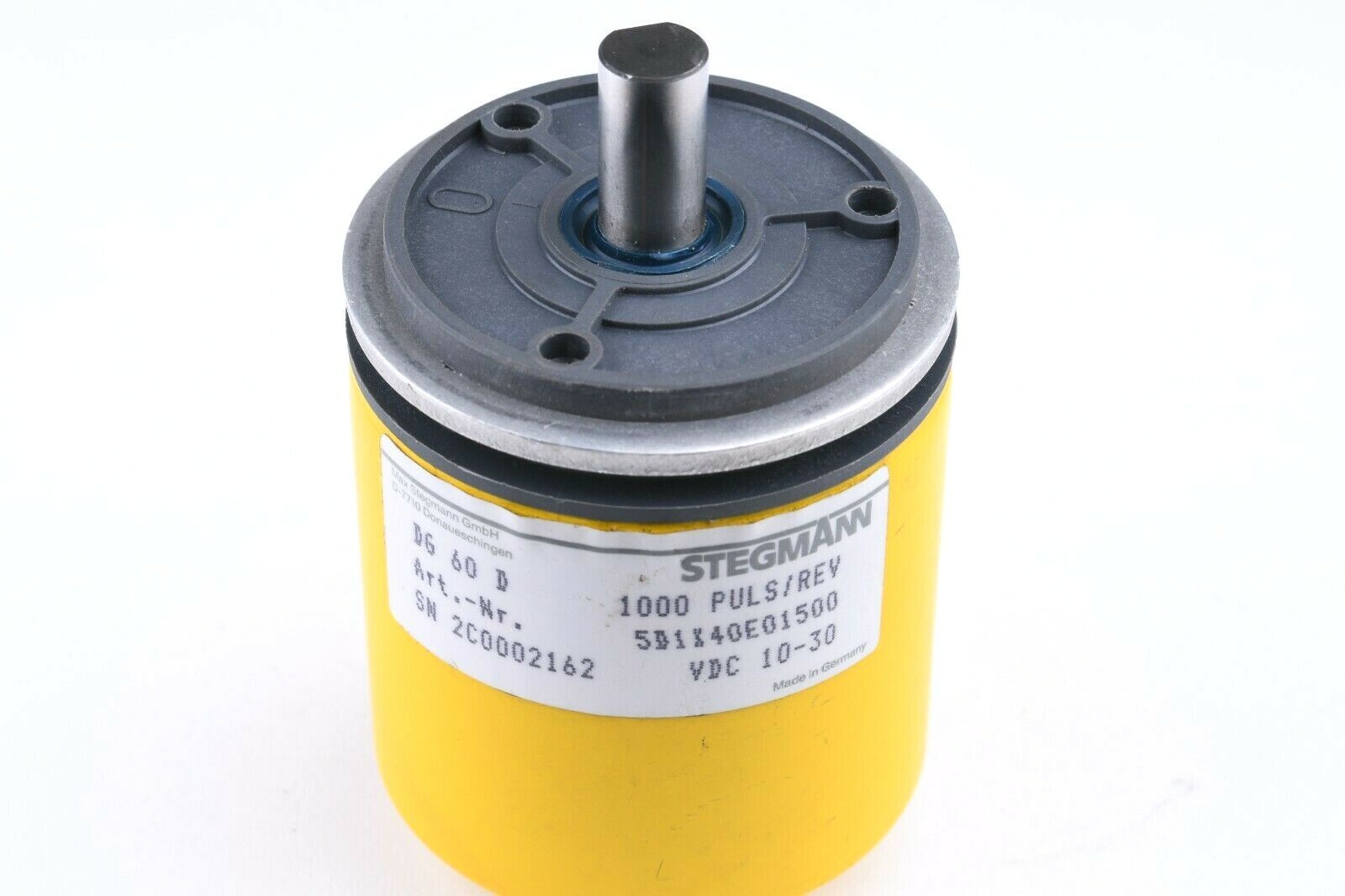 Stegmann DG 60 D 1000 Puls/REV 10-30VDC Encoder 5D1X40E01500 Drehgeber ...