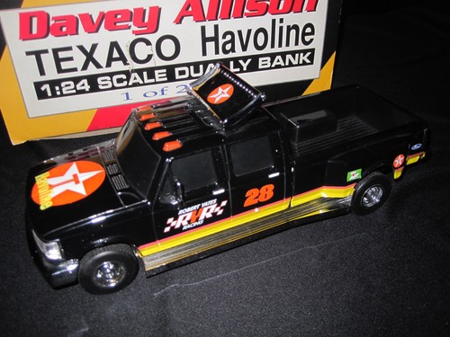 Davey Allison Texaco Havoline 1:24 Scale Dually Bank | eBay