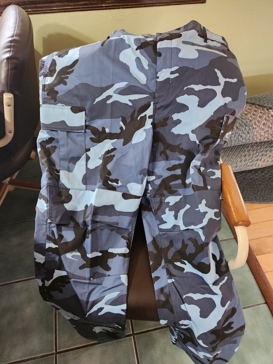 Blue Camouflage Pants