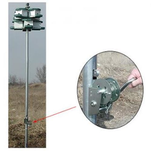 Heritage Farms Quad Pod Purple Martin Pole System w/ Winch HF 7548 | eBay