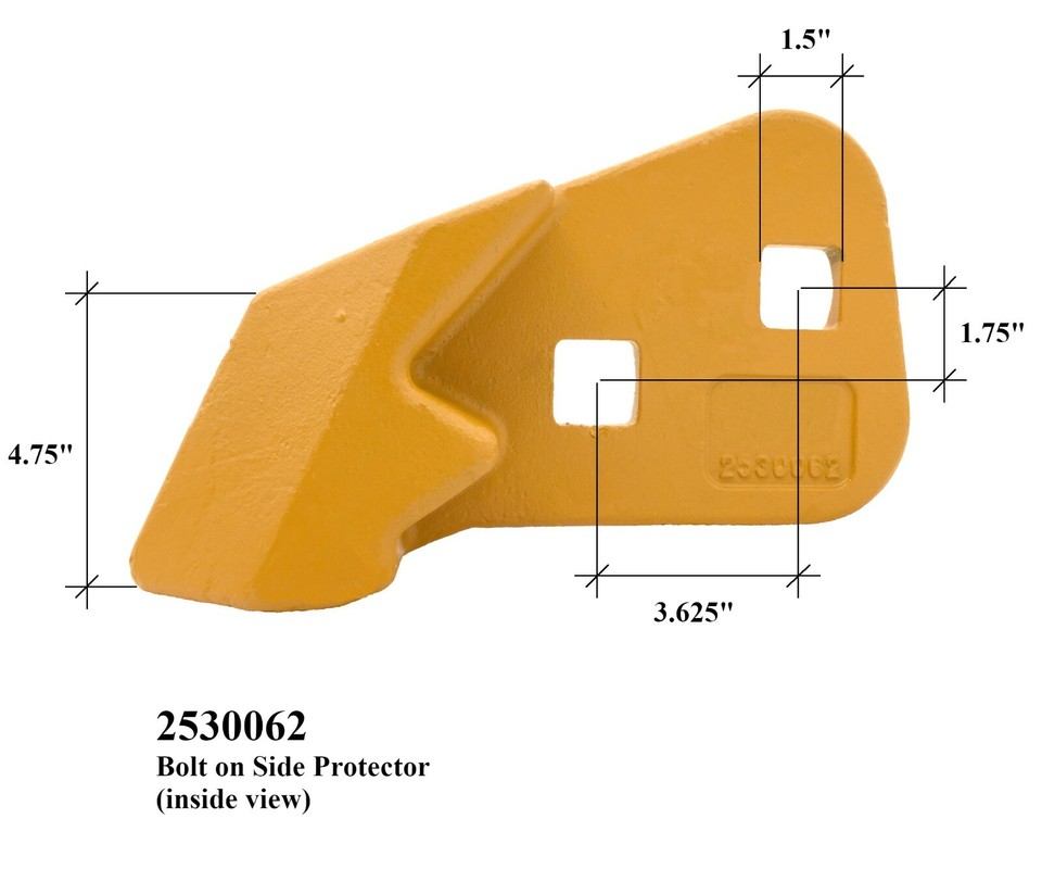 Bolt-on Bucket Corner Protector - 253-0062 - Fits CAT Wheel Loader 950/ ...