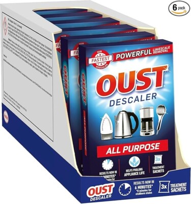 OUST All Purpose Descaler For Kettle Iron Limescale Remover 9 Sachets ...