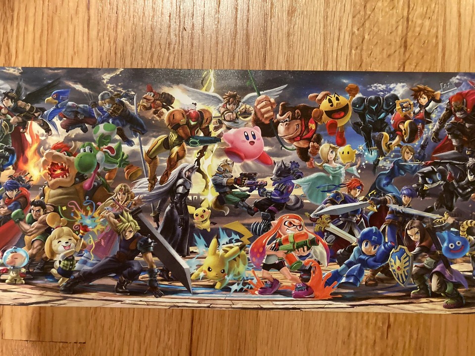 Nintendo Switch Super Smash Bros. Ultimate Long Poster Official Tokyo ...