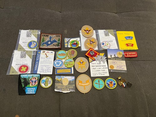 Lot of Boy Scout BSA Patches, pins, MERIT badges. | eBay