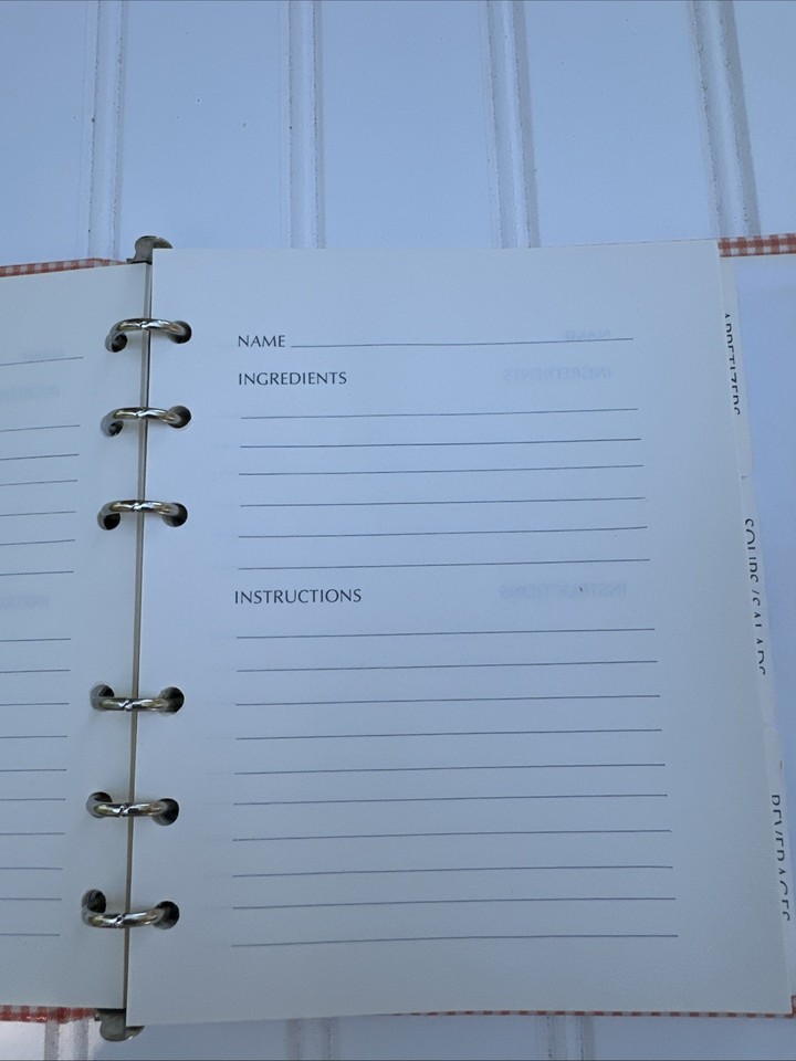 NEW In Box Vintage Hallmark Recipe File Book Recipe Keeper | eBay