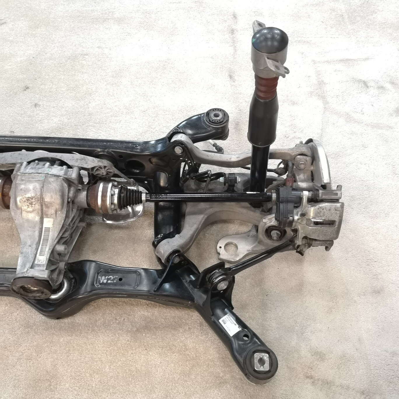 Audi Q5 Complete Rear Suspension Subframe Differential Brake Disc ...