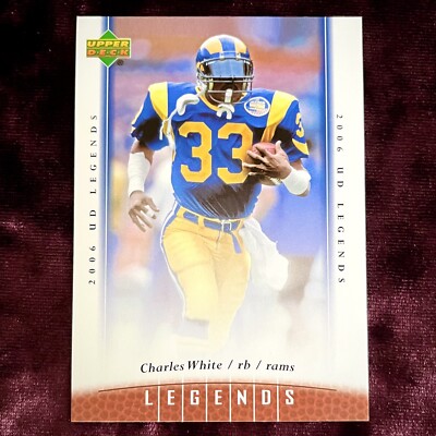 Charles White 2006 Upper Deck Legends MINT Rams Jersey 1979 Heisman USC ...