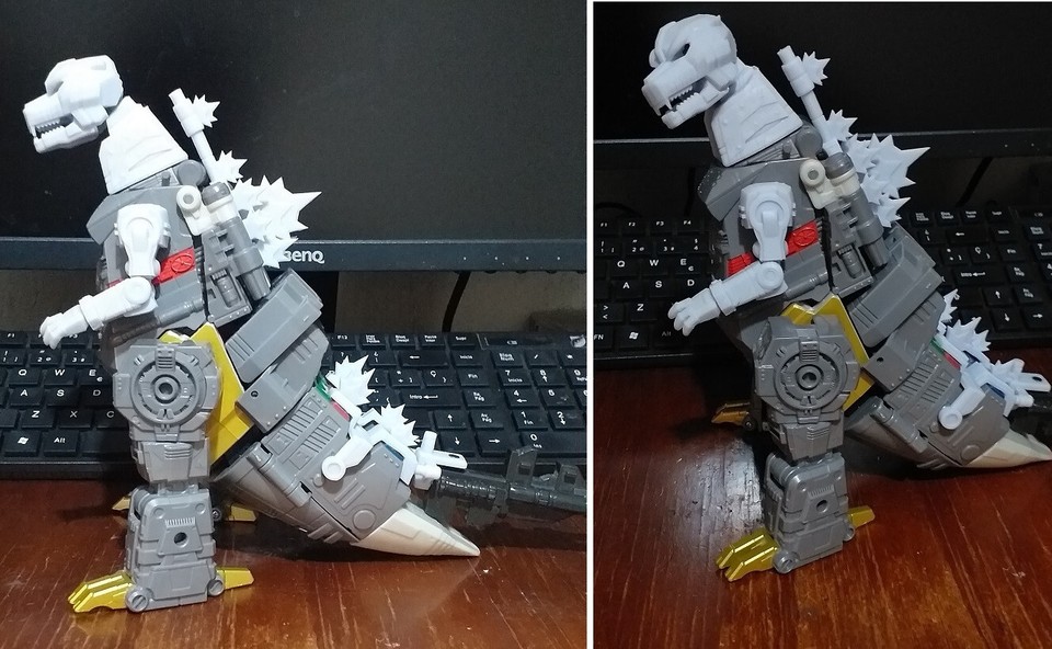 Transformers Godzilla unpainted upgrade kit for Leader Class Grimlock ...