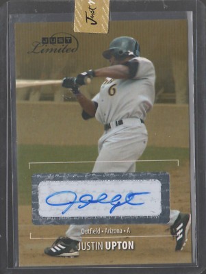2006 06 Just Minors Limited Justin Upton Auto Autograph RC Gold Rookie ...