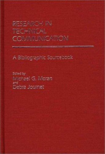 Research in Technical Communication : A Bibliographic Sourcebook by ...
